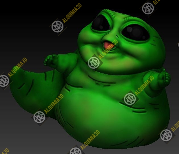 OBJ file Baby jabba 👶・3D printable model to download・Cults