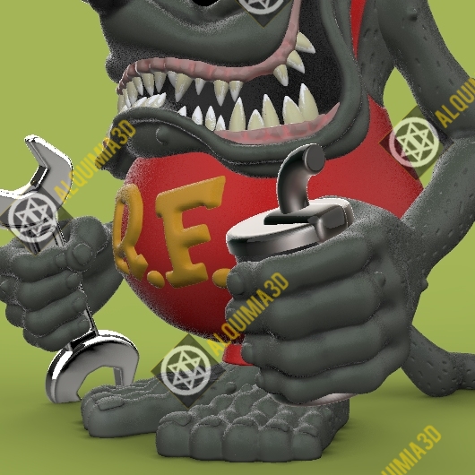 OBJ file RAT FINK 🐀・3D printable design to download・Cults