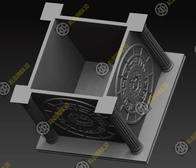 OBJ file Saint Seiya clock tower 🕰️・3D printable design to download・Cults