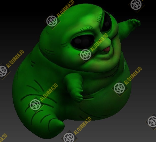 OBJ file Baby jabba 👶・3D printable model to download・Cults
