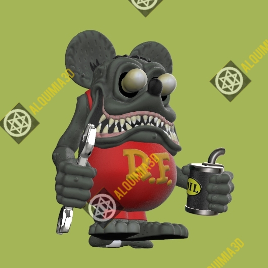 OBJ file RAT FINK 🐀・3D printable design to download・Cults