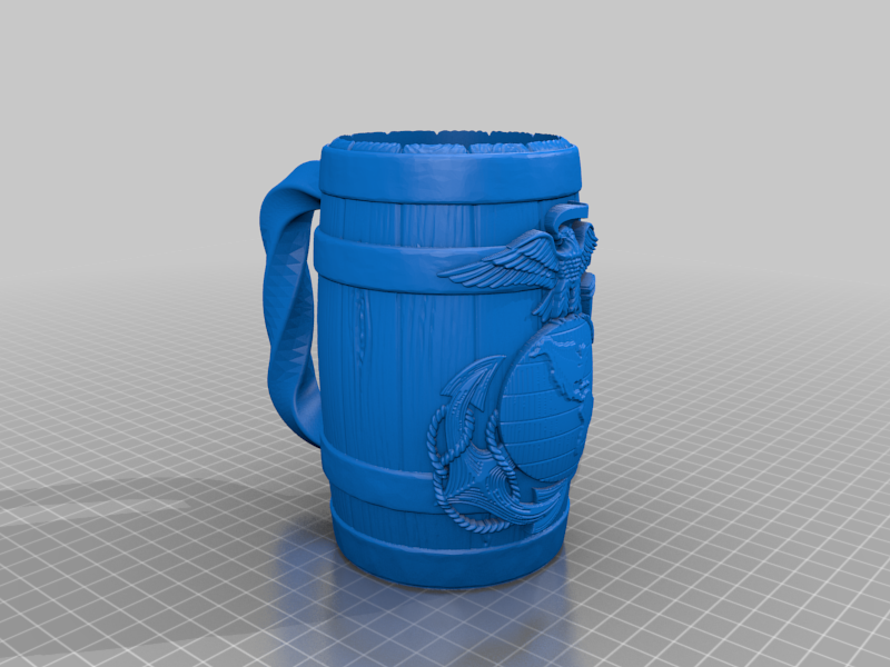 Free Stl File Semper Fi Beer Mug 🍺・3d Printable Model To Download・cults