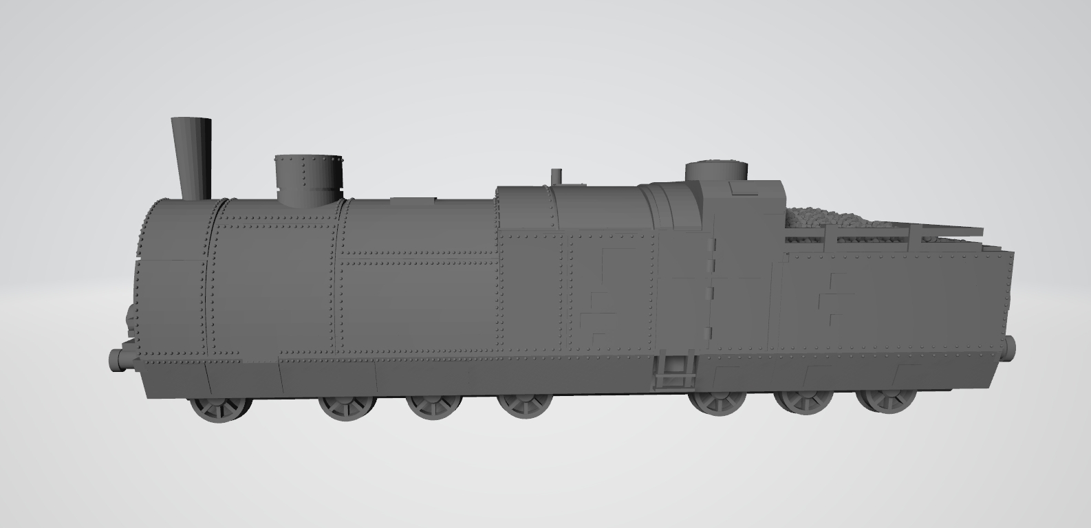 STL file 15mm or 28mm Polish Armored Train Engine and Gun Carriage 💅・3D ...