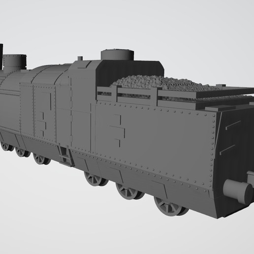 Download STL file 15mm or 28mm Polish Armored Train Engine and Gun ...