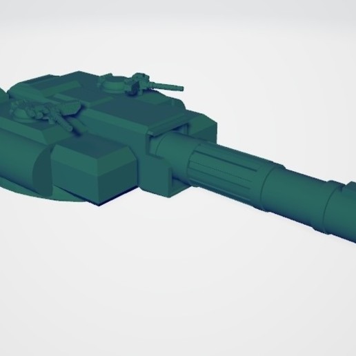 Download STL file BATTLETECHNOLOGY Demolisher Tank with 2 turrets ...