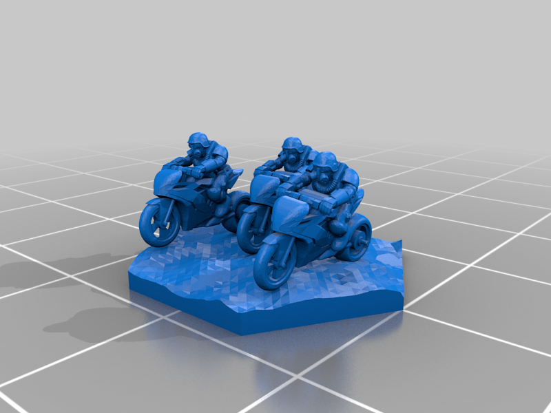 Free STL file Battletech Motorized Infantry Motorbikes 🏍️・Model to ...