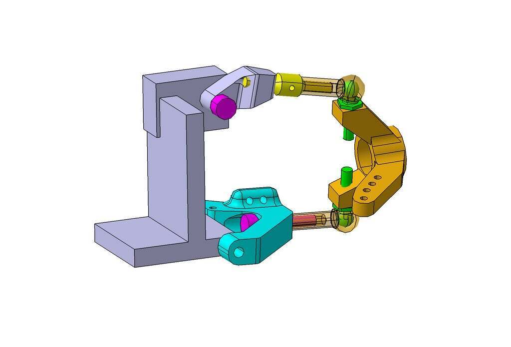 STL file Front suspension for HPI sprint 2 drift・Model to download and ...