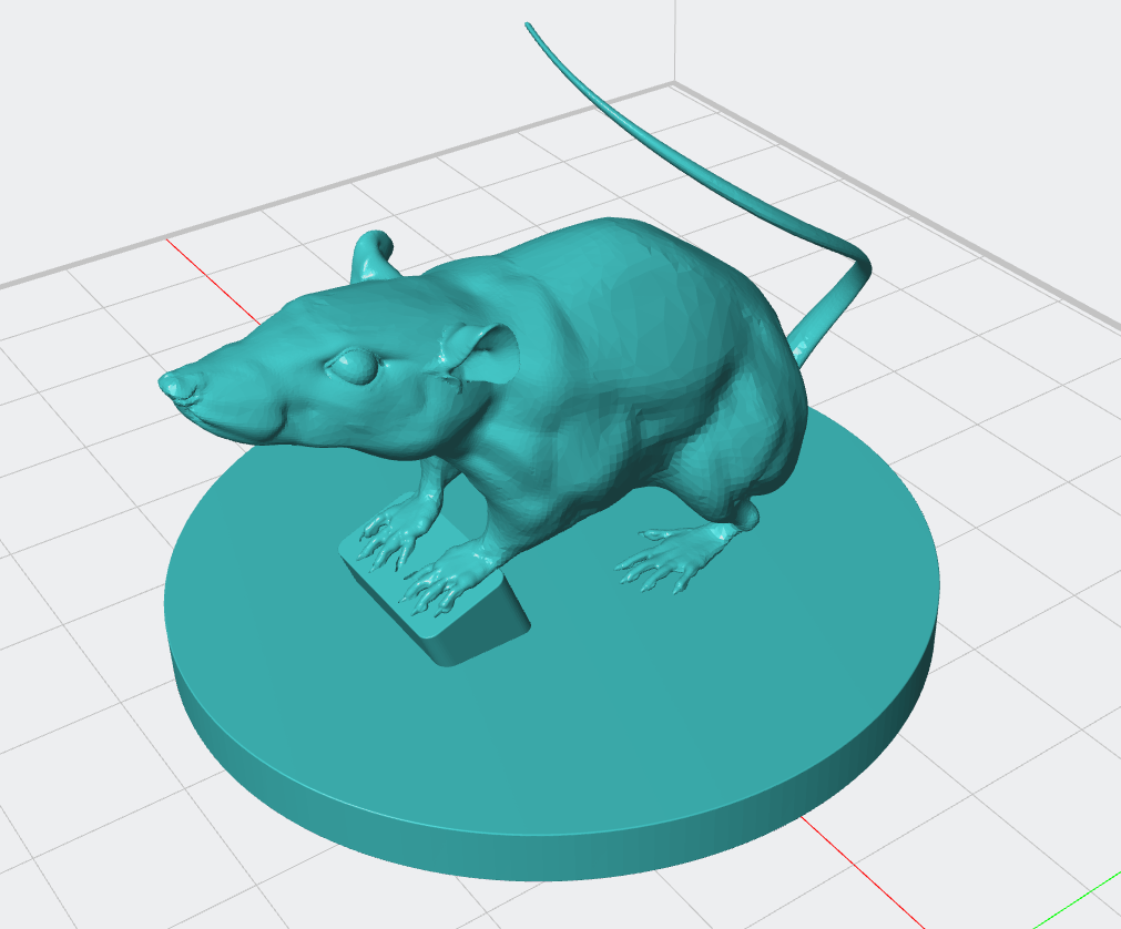 Free STL file Rat remix without whiskers and added base 🐀・3D print ...