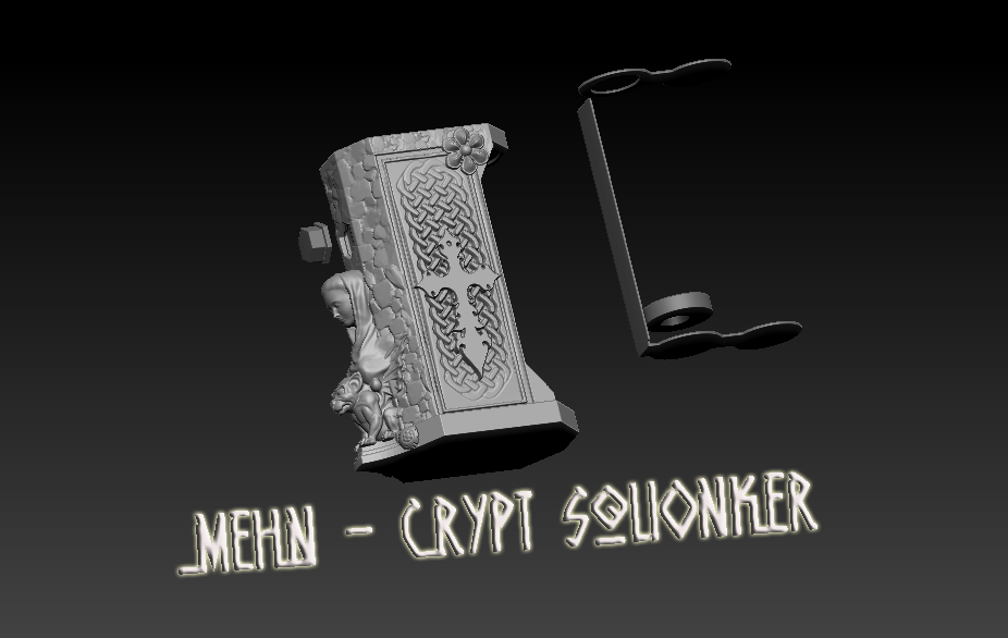 3D file Squonk Mech Mod "Mehn - Crypt"・3D printable model to download・Cults