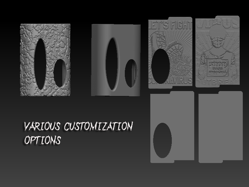 3D file Squonk Mech Mod Covid-19 Fight Edition・3D print design to ...