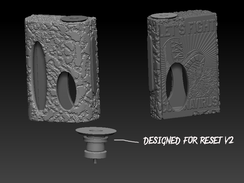 3D file Squonk Mech Mod Covid-19 Fight Edition・3D print design to ...