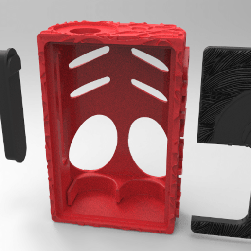 Download OBJ file Squonk Mech Mod "Koshmenk" 18650 Engraved • 3D ...