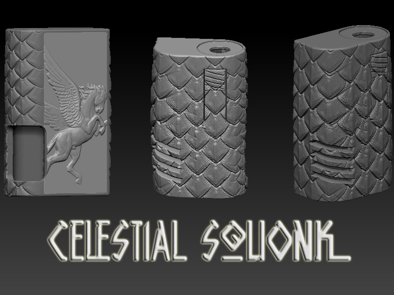 3D file Squonk Mech Mod "Celestial"・Model to download and 3D print・Cults
