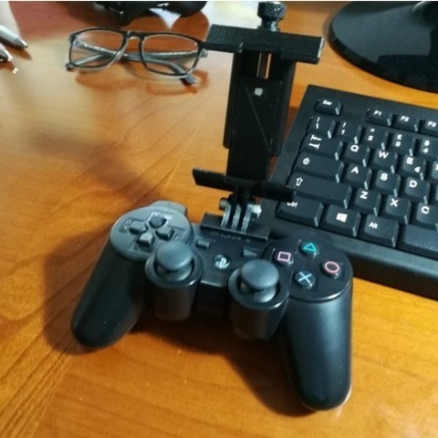 Download free STL file Universal smartphone mount for DUALSHOCK 3 (PS3 ...