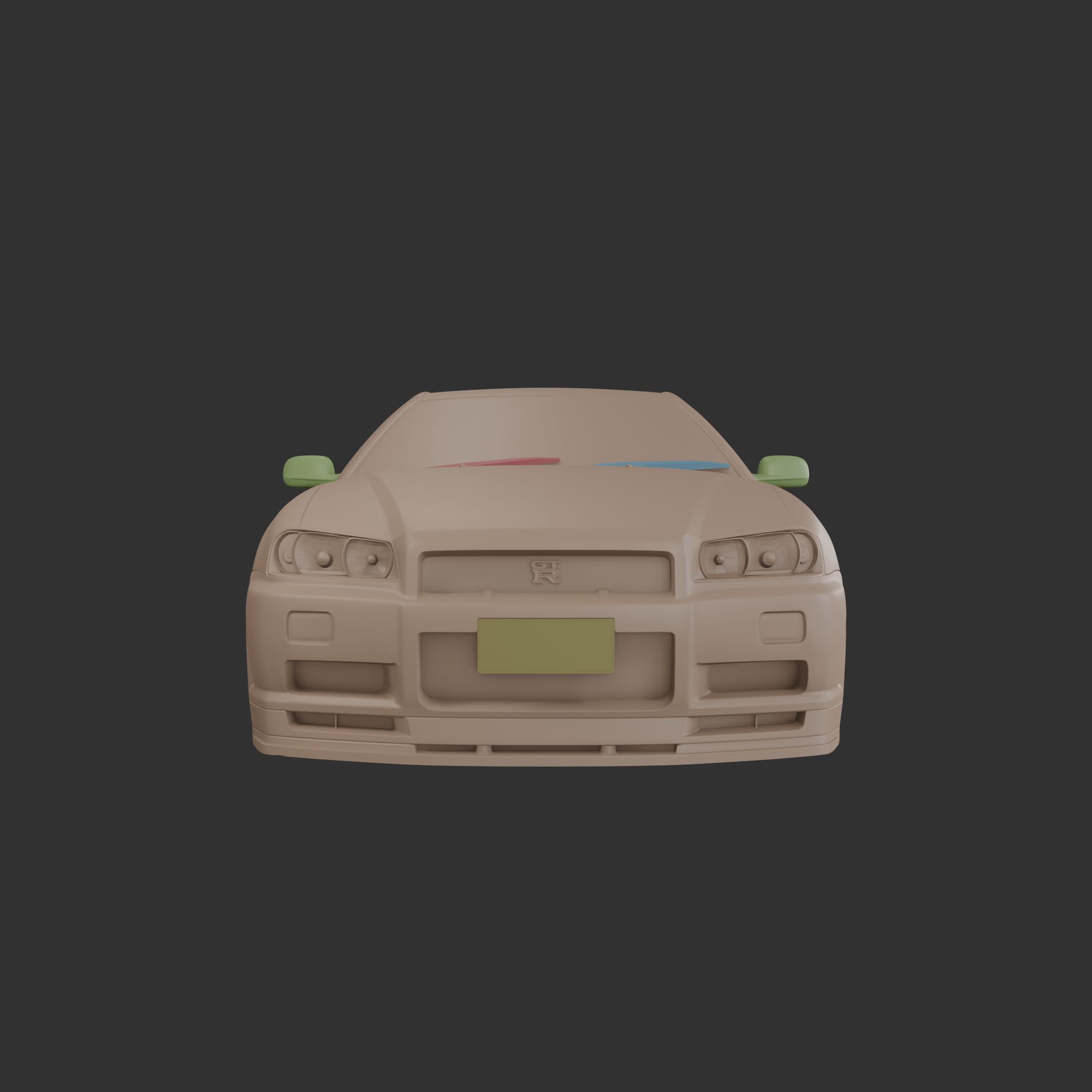 STL file RC 1/10 Nissan Skyline GT-R R34 🚗・3D printing template to ...