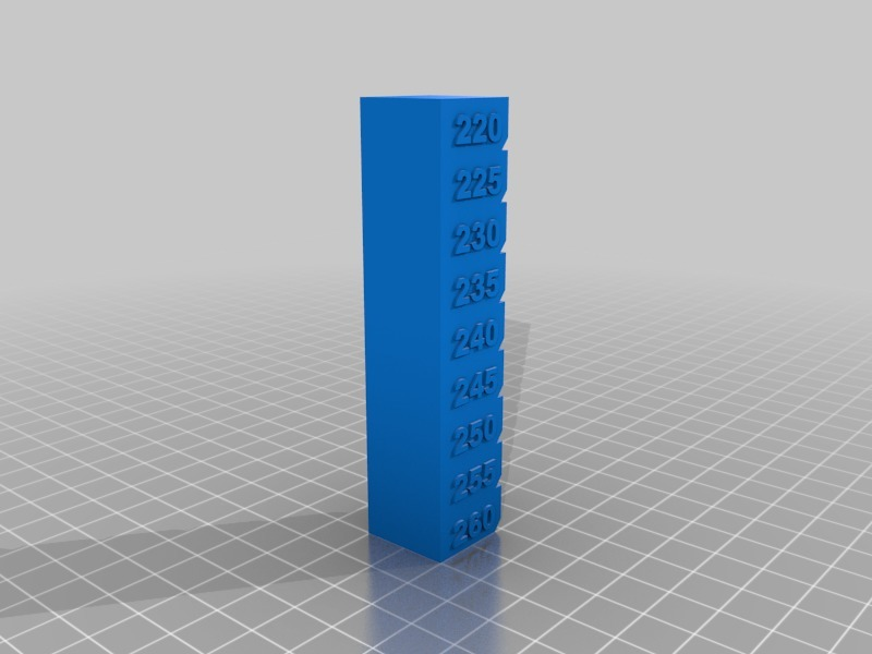 Free 3D file customized Temp Calibration Tower ABS・3D print model to ...