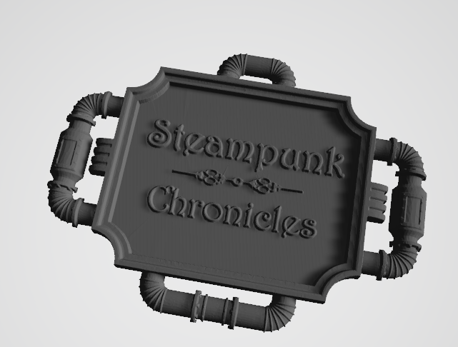 Free STL file Steampunk sign・3D printer design to download・Cults