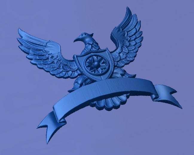 Free STL file Eagle and banner・3D printable design to download・Cults