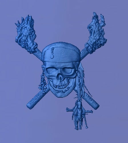 Free STL file Skull and flames・Template to download and 3D print・Cults