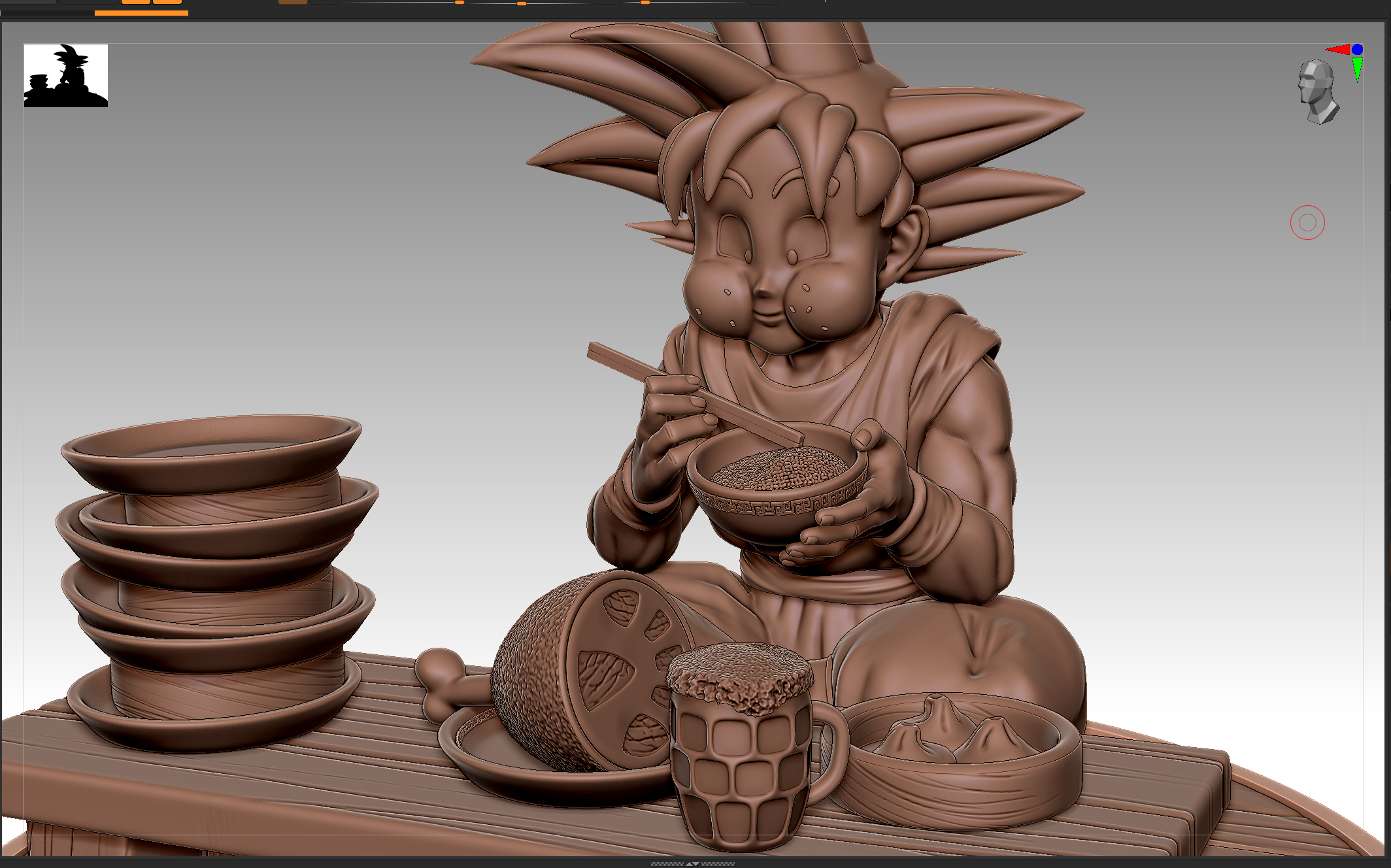 3D file Goku・Template to download and 3D print・Cults