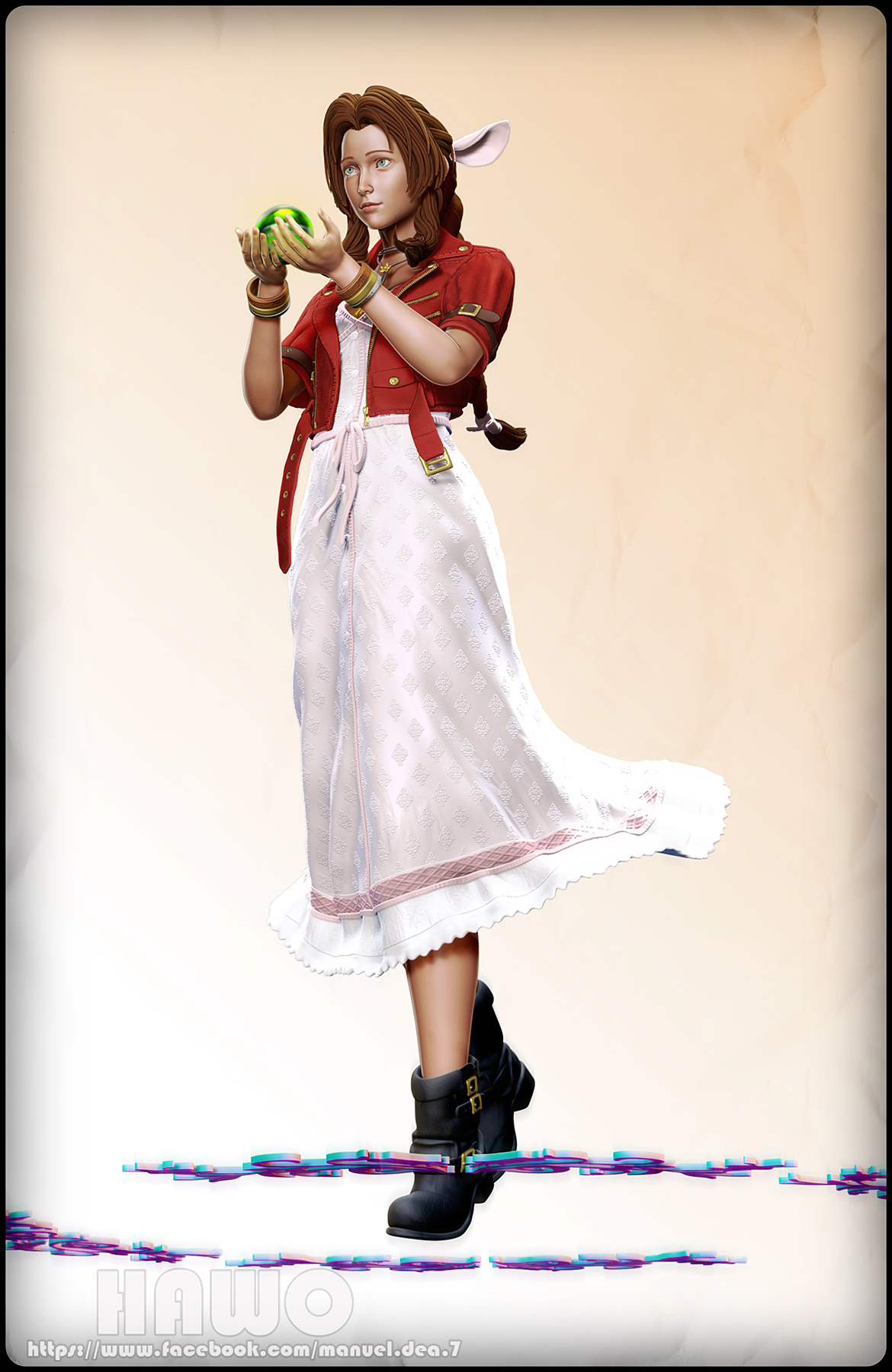 Download STL file Aerith Final Fantasy • 3D print design ・ Cults