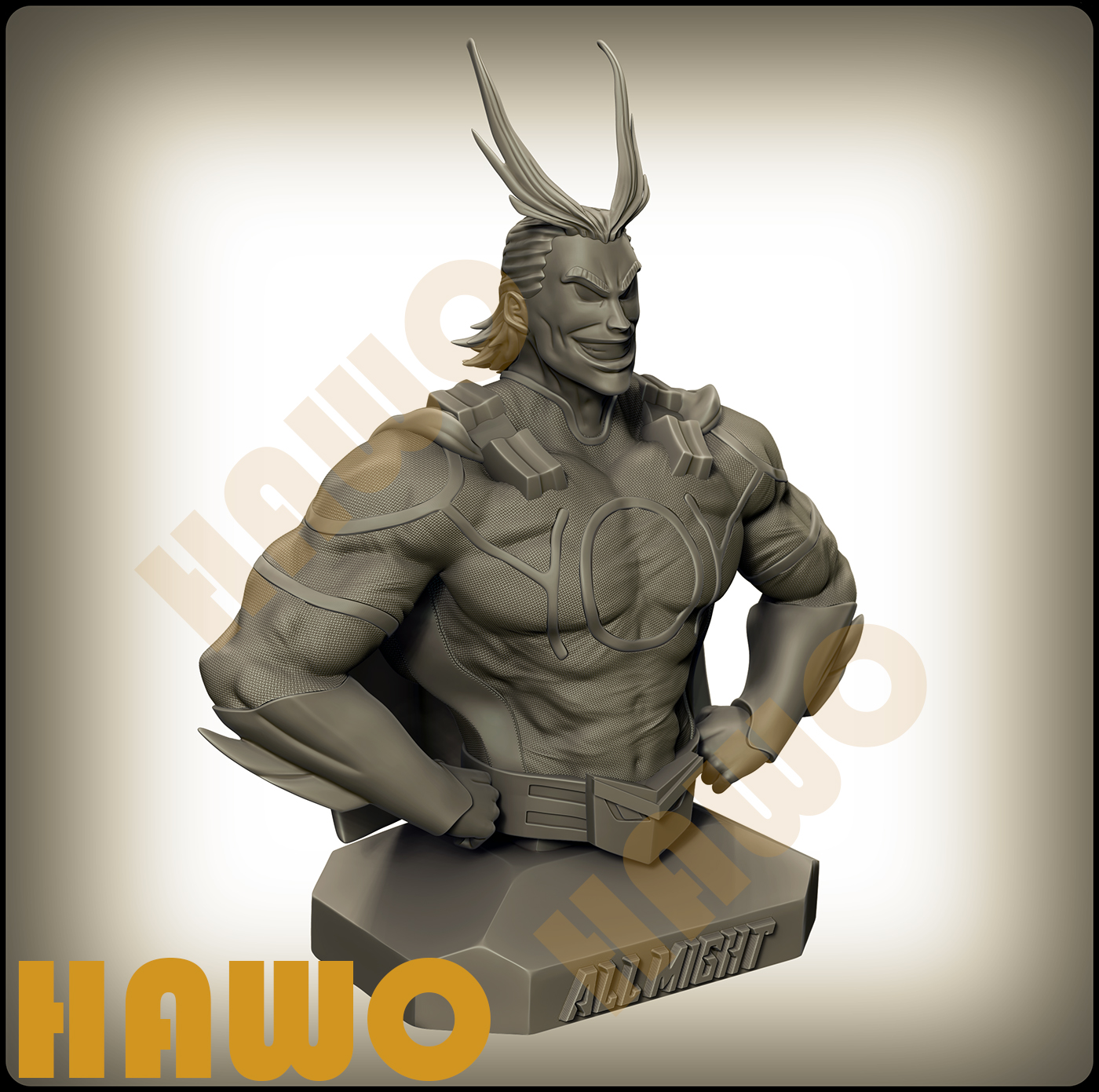3D file All Might・3D printing design to download・Cults