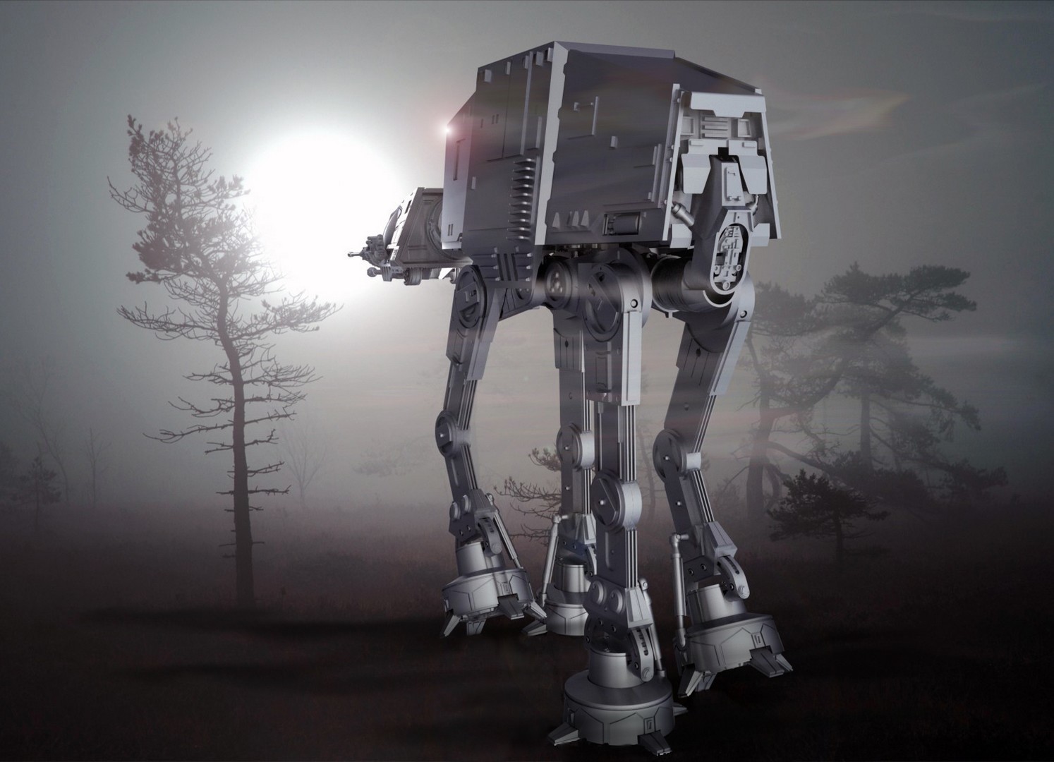 Download STL file STAR WARS AT-AT IMPERIAL WALKER – HIGHLY DETAILED ...
