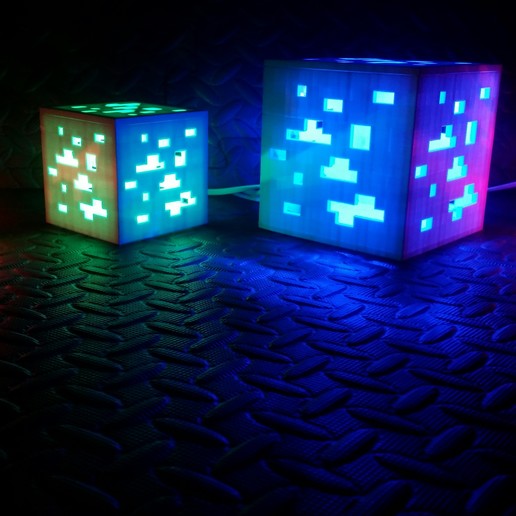 Download STL file Minecraft OreCube LedLight • 3D printable model ・ Cults