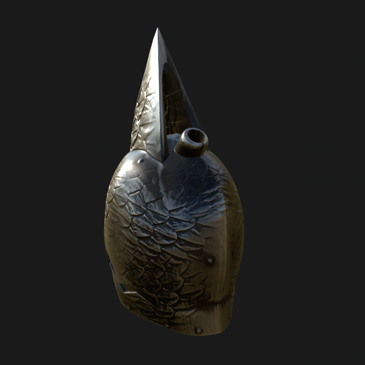 3D file Undyne Helmet ( with scales) 🪖・3D print design to download・Cults