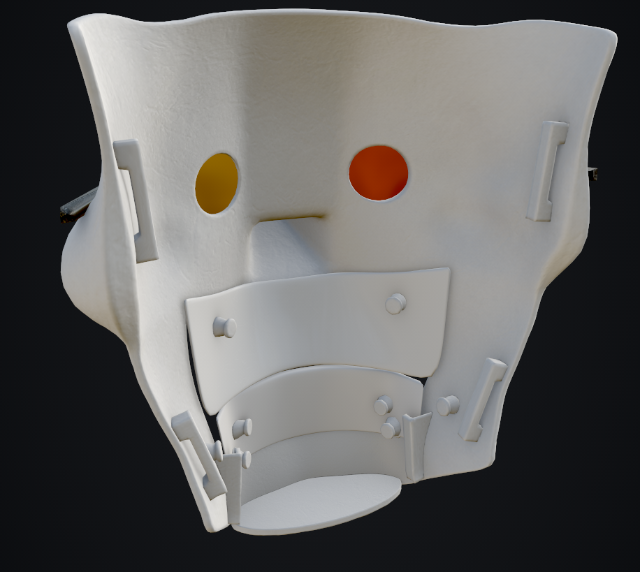 STL file Spamton mask with movable mouth 👄・3D printer design to ...