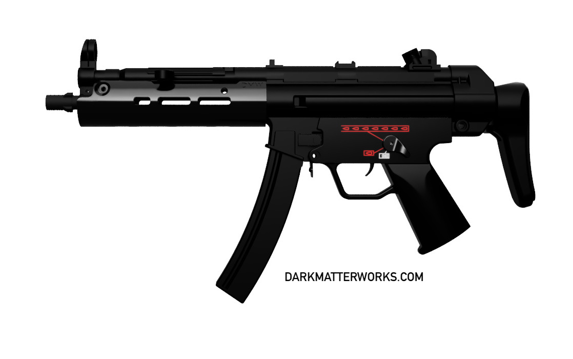 Fichier STL Protège-mains tubulaire pour MP5 airsoft SMG 🔫・Design ...