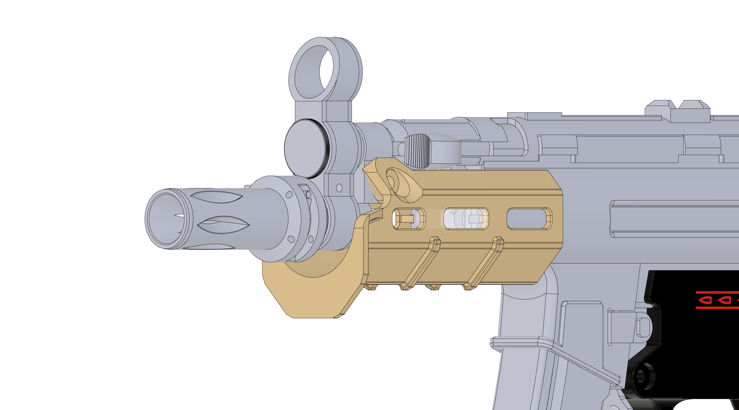 STL file MP5k HARD OCTAL HANDGUARD AIRSOFT・3D printing model to ...