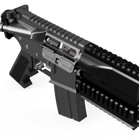 Download STL Boltex — Conversion kit for M4/M16 airsoft rifle. ・ Cults