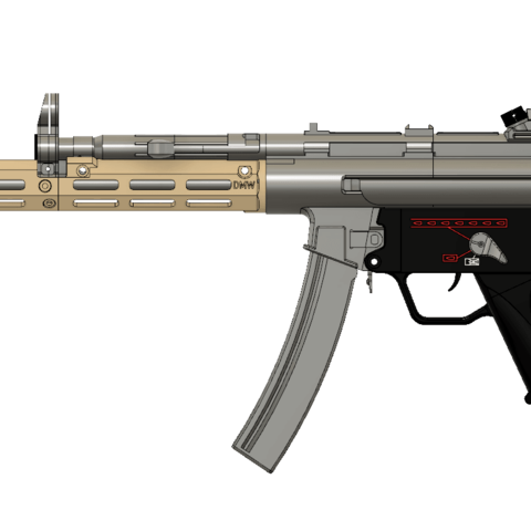 Download STL file MP5 airsoft octa handguard • 3D printer template ・ Cults