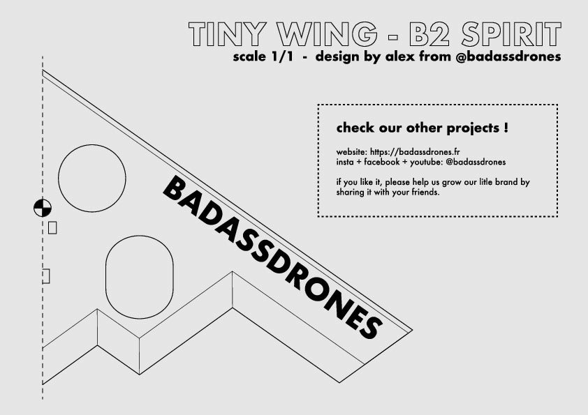 Archivo 3D gratis TINY WING - B2 SPIRIT 🪶・Diseño imprimible en 3D para ...