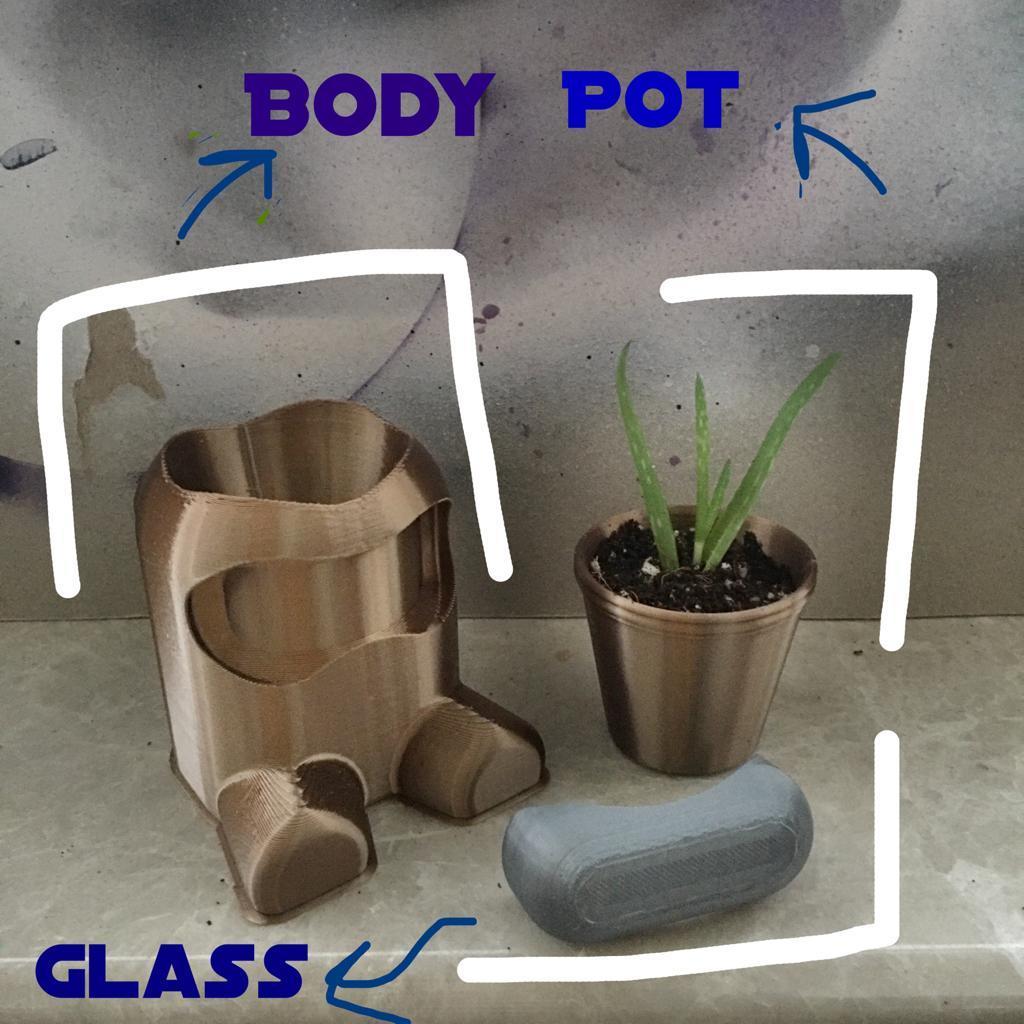 STL file Among Us Pot・3D printing idea to download・Cults