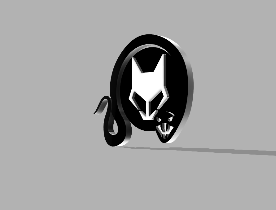 STL file Wolf and Snake Logo 3D Model 🐺・3D printable model to download ...