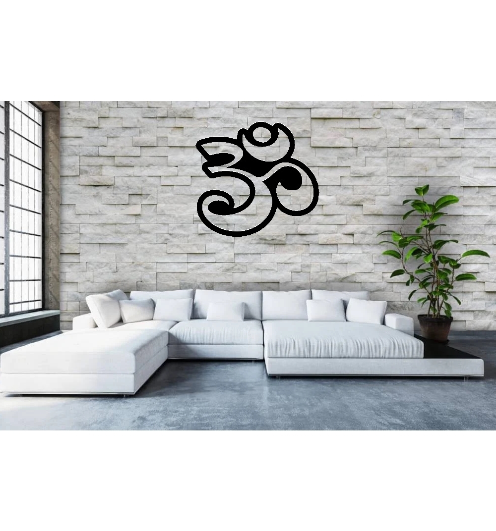 Free STL file AUM / OM WALL SCULPTURE 2D 🗿・3D printer model to download ...
