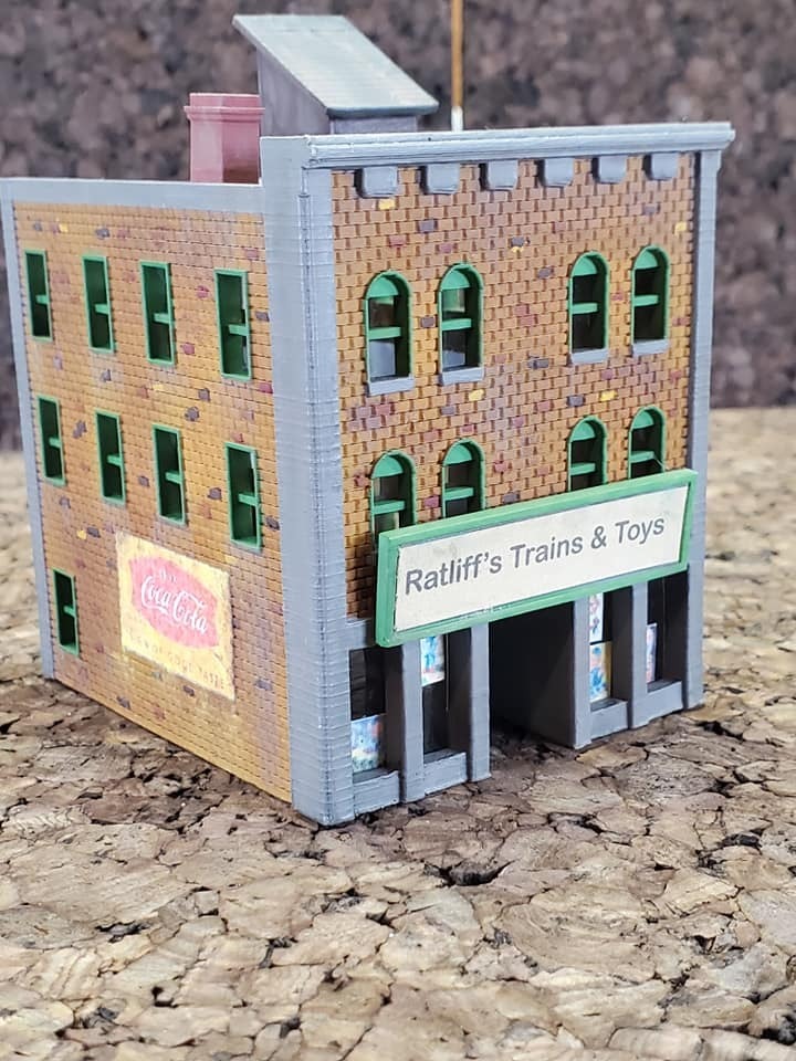 STL file N Scale 3 Story Downtown Building 🏗️・3D print model to ...
