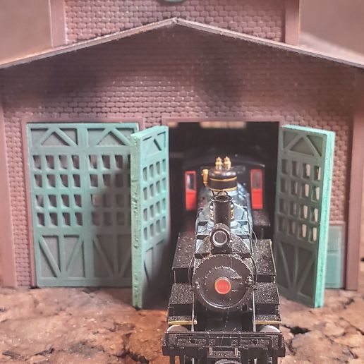 Download STL file N Scale Engine House • 3D printer object ・ Cults