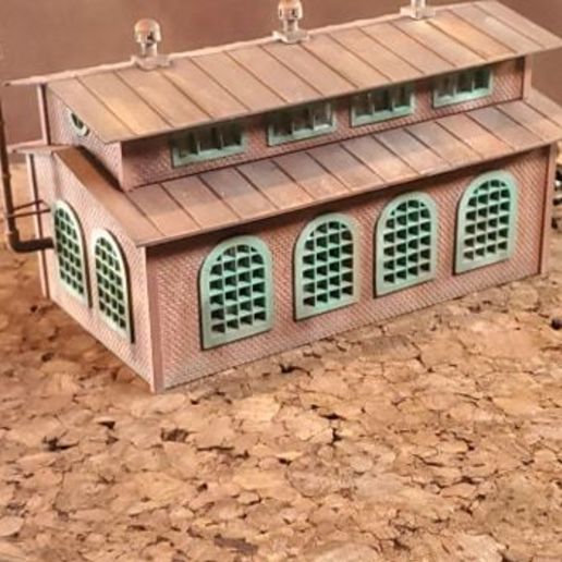 Download STL file N Scale Engine House • 3D printer object ・ Cults