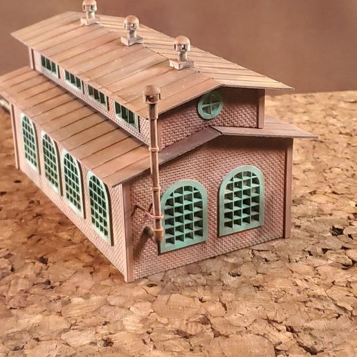Download STL file N Scale Engine House • 3D printer object ・ Cults