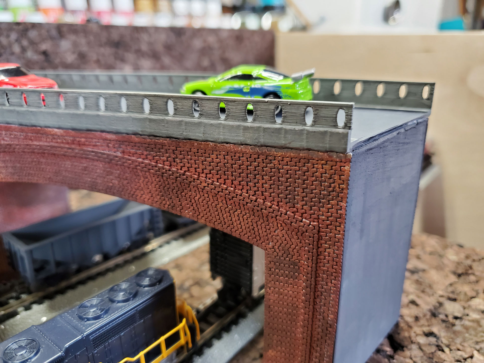 STL file N Scale Double Track Overpass 🌆・3D printing idea to download・Cults