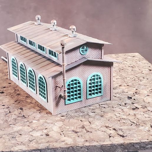 Download STL file N Scale Engine House • 3D printer object ・ Cults