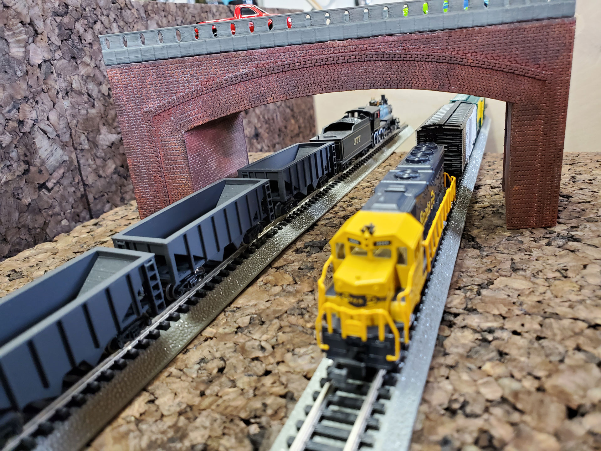 STL file N Scale Double Track Overpass 🌆・3D printing idea to download・Cults