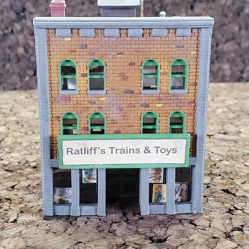 STL file N Scale 3 Story Downtown Building 🏗️・3D print model to ...