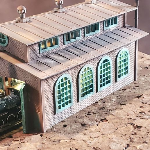 Download STL file N Scale Engine House • 3D printer object ・ Cults