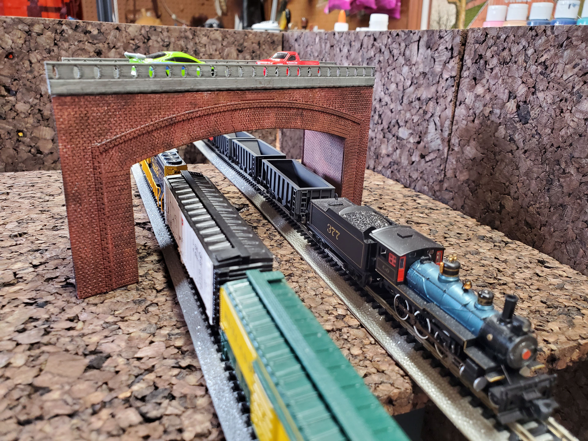STL file N Scale Double Track Overpass 🌆・3D printing idea to download・Cults