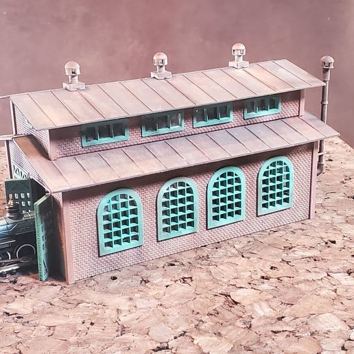 Download STL file N Scale Engine House • 3D printer object ・ Cults
