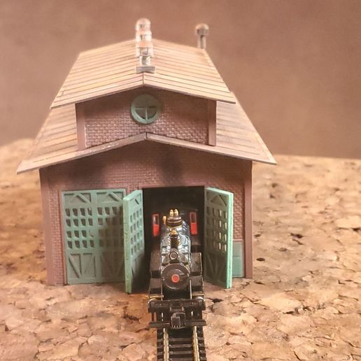Download STL file N Scale Engine House • 3D printer object ・ Cults